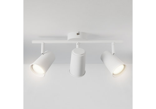 Riga LED ceiling light - Tiltable - 3 spotlights - GU10 - Black