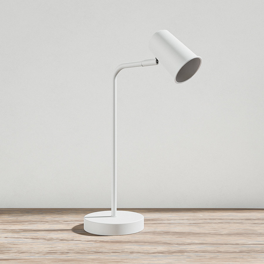 Riga LED tafellamp - Kantelbaar - Bureaulamp - GU10 fitting - Wit