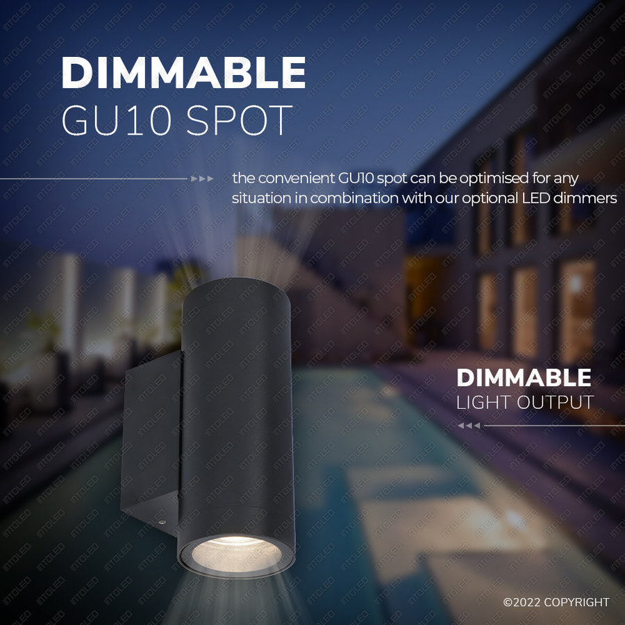 Dimmable LED wall light - 4000K Neutral white light colour - 5W