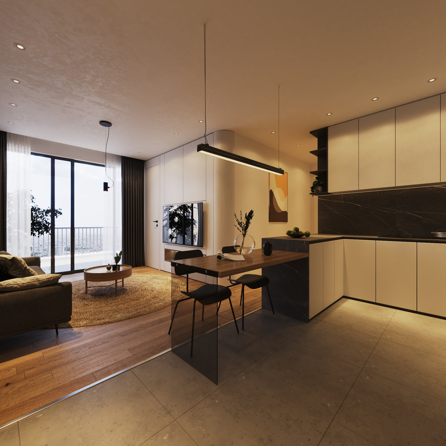 Lima LED recessed downlight - Tiltable - IP65 - Warm white - White