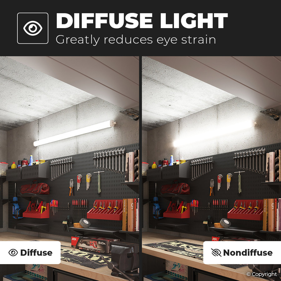 150cm LED Tube light IP65 Waterproof - 4000K Neutral white - Linkable