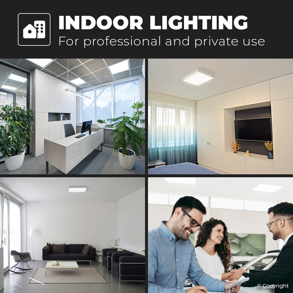 LED Paneel - Dimbaar - 62x62 cm - 36 Watt - 4320lm (120lm/W) - 4000K