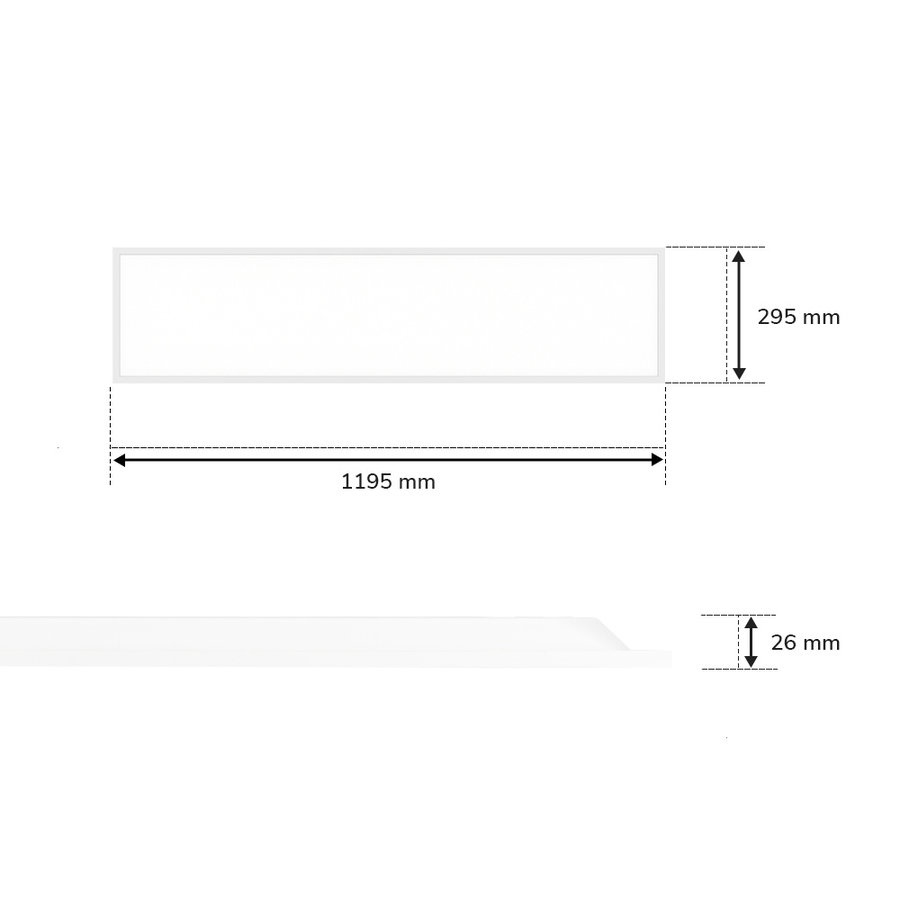 LED Panel 36W 120lm/W 30x120 3000K UGR22