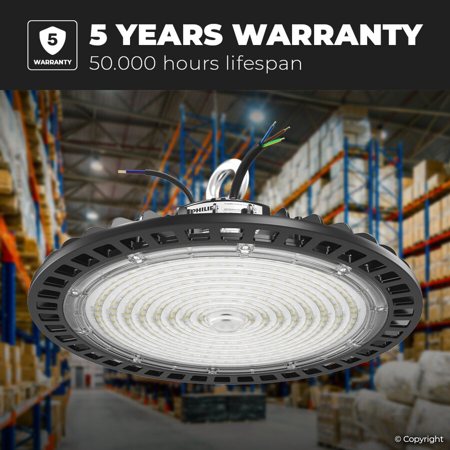 LED High bay 200W 6000K IP65 160lm/W Incl. Philips Driver