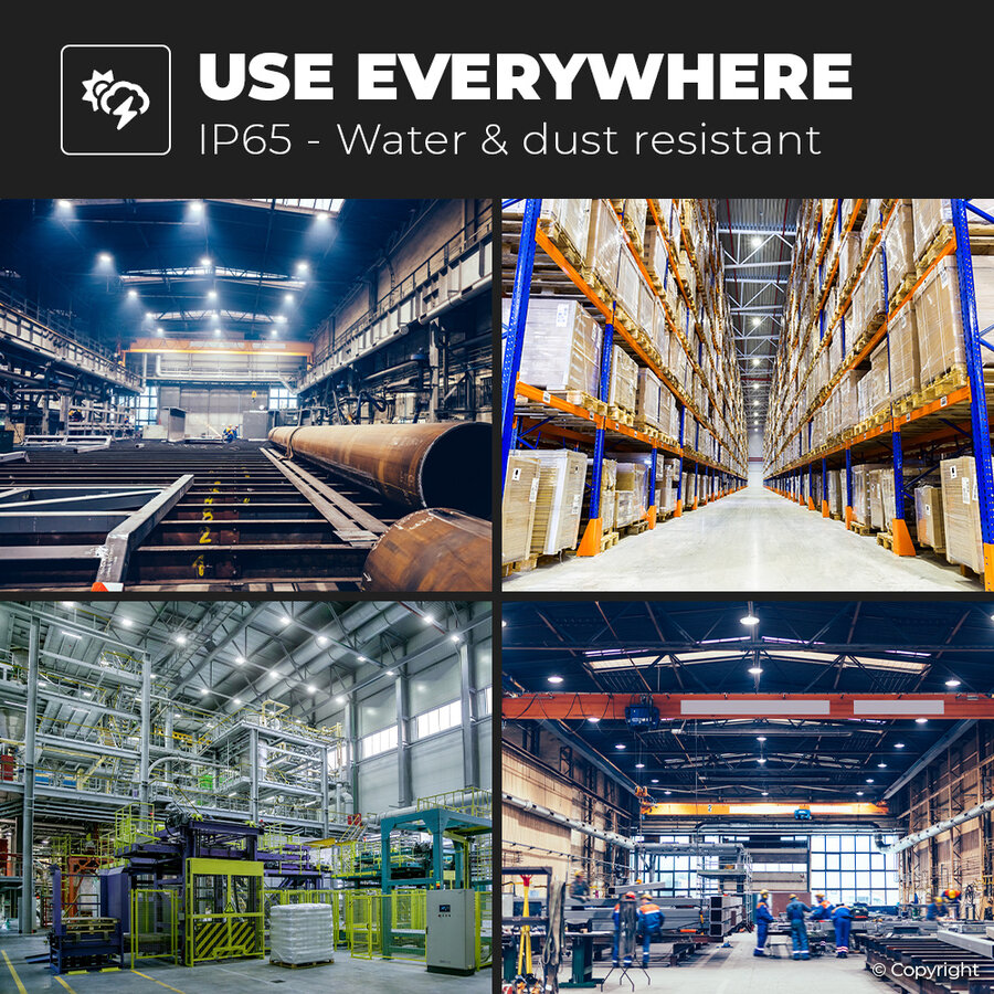 LED High bay 150W 6000K IP65 160lm/W Incl. Philips Driver