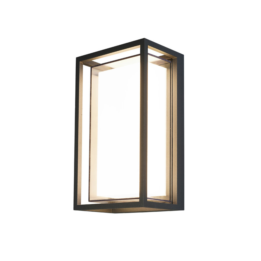 Brandon LED wall light - 3000K - 12 watts - IP54 - Black