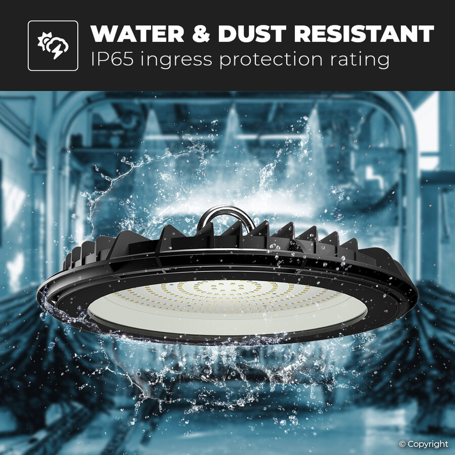 Pluto LED high bay - 150W 15000lm - 6000K - 100lm/W - IP65