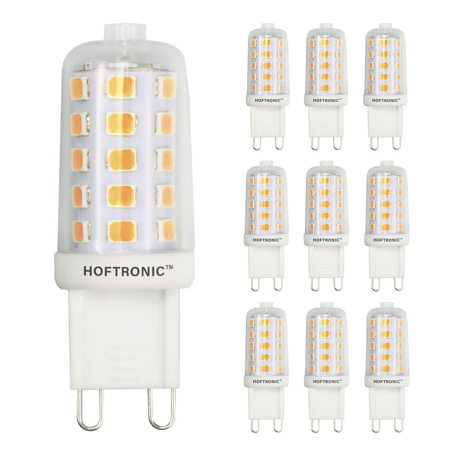 10x G9 LED Lamp - 3W 300lm - 2700K - 230V - Replaces 30W