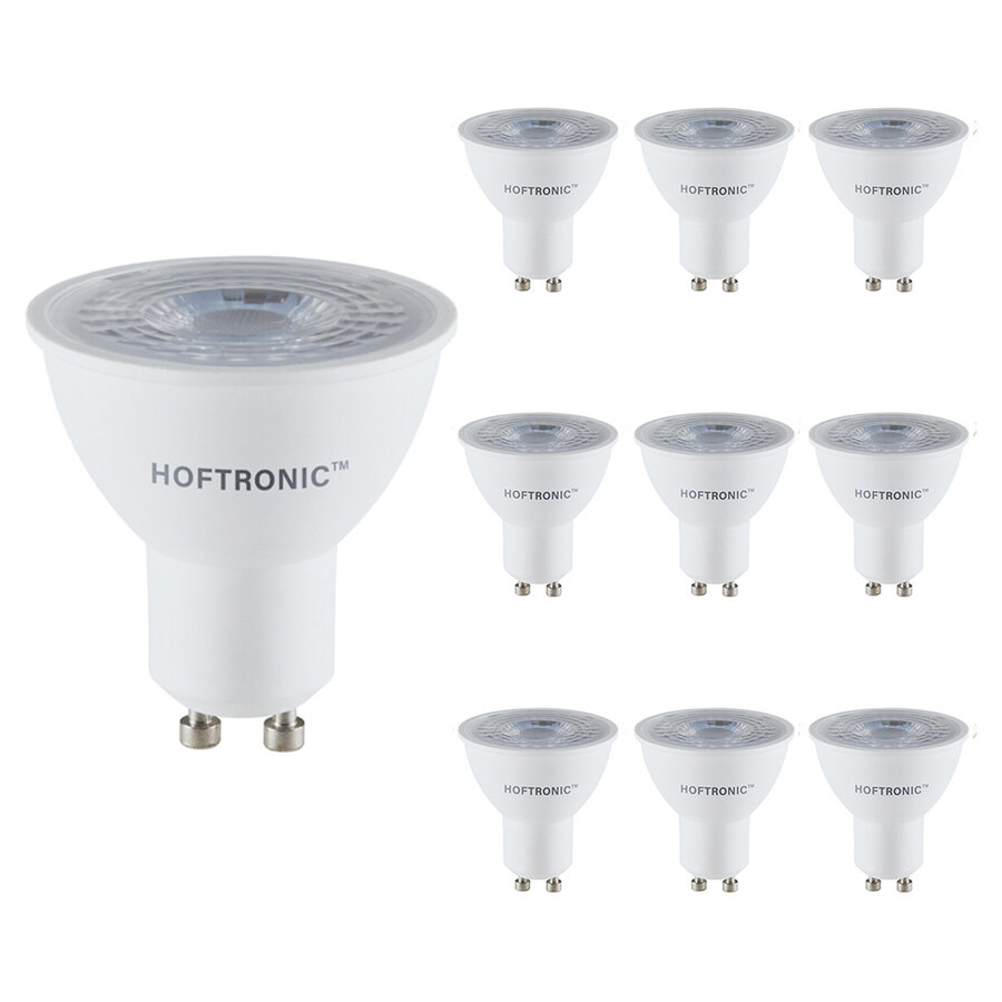 10x GU10 LED spotlight - 38° - 4,5W 345lm - 2700K - Replaces 50W