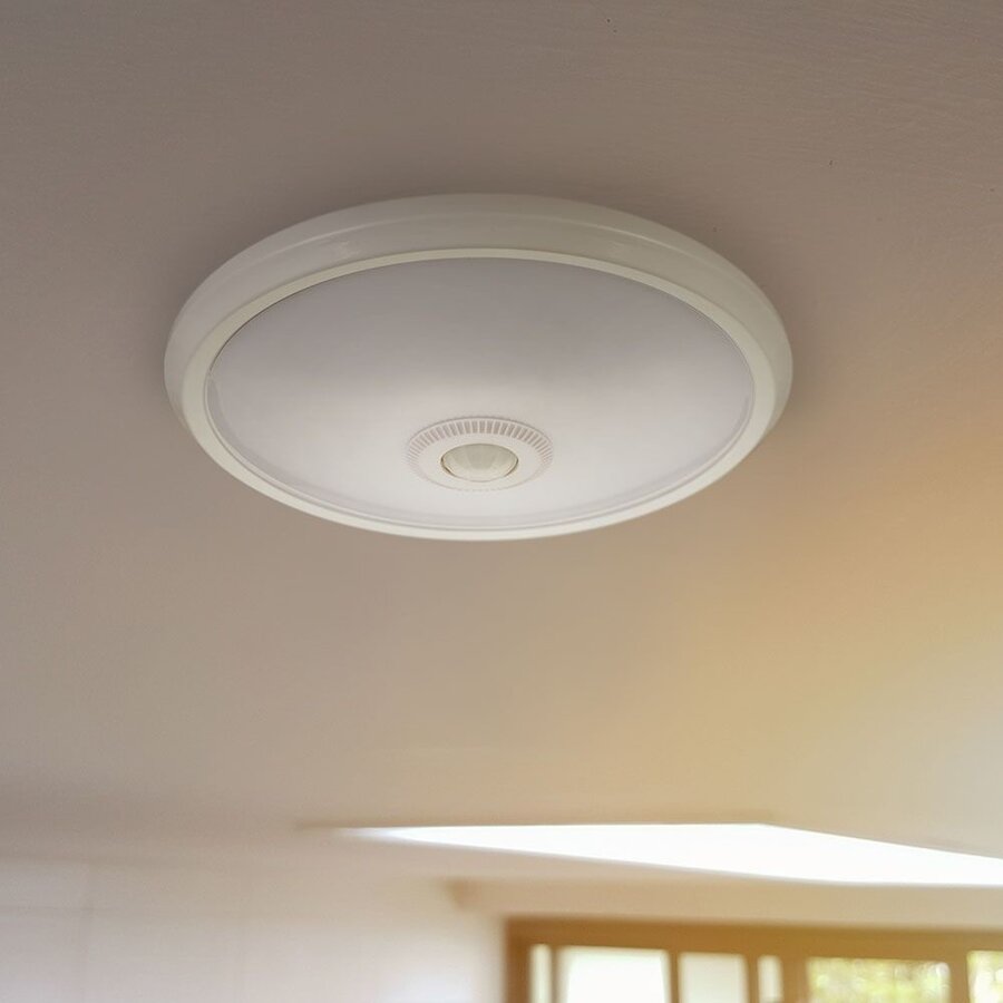LED ceiling light white with motion sensor 12W 1000 Lumen 3000K IP20