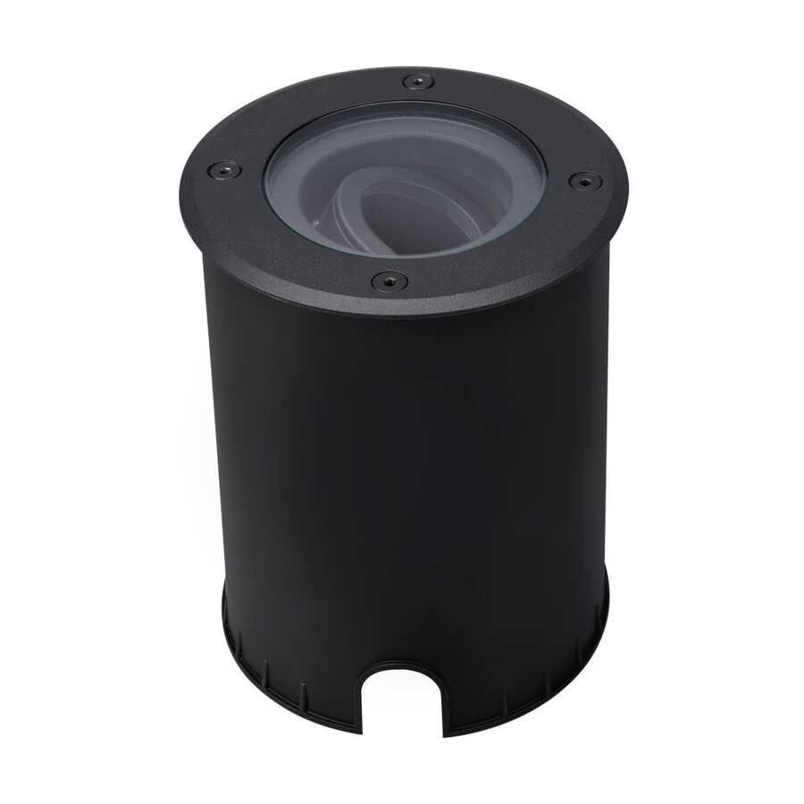 Lilly dimmable LED ground light round stainless steel excl. GU10 light