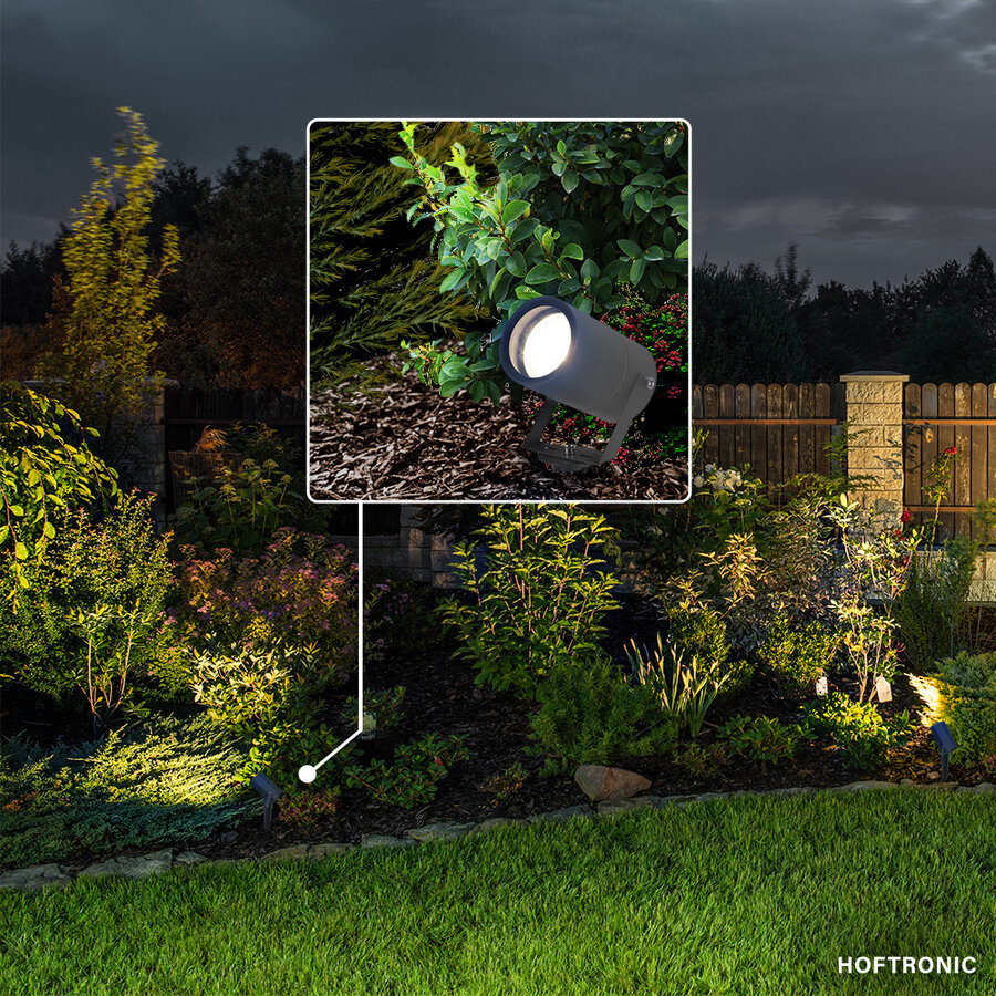 Spikey LED Prikspot 5 Watt 4000K Antraciet IP65 waterdicht