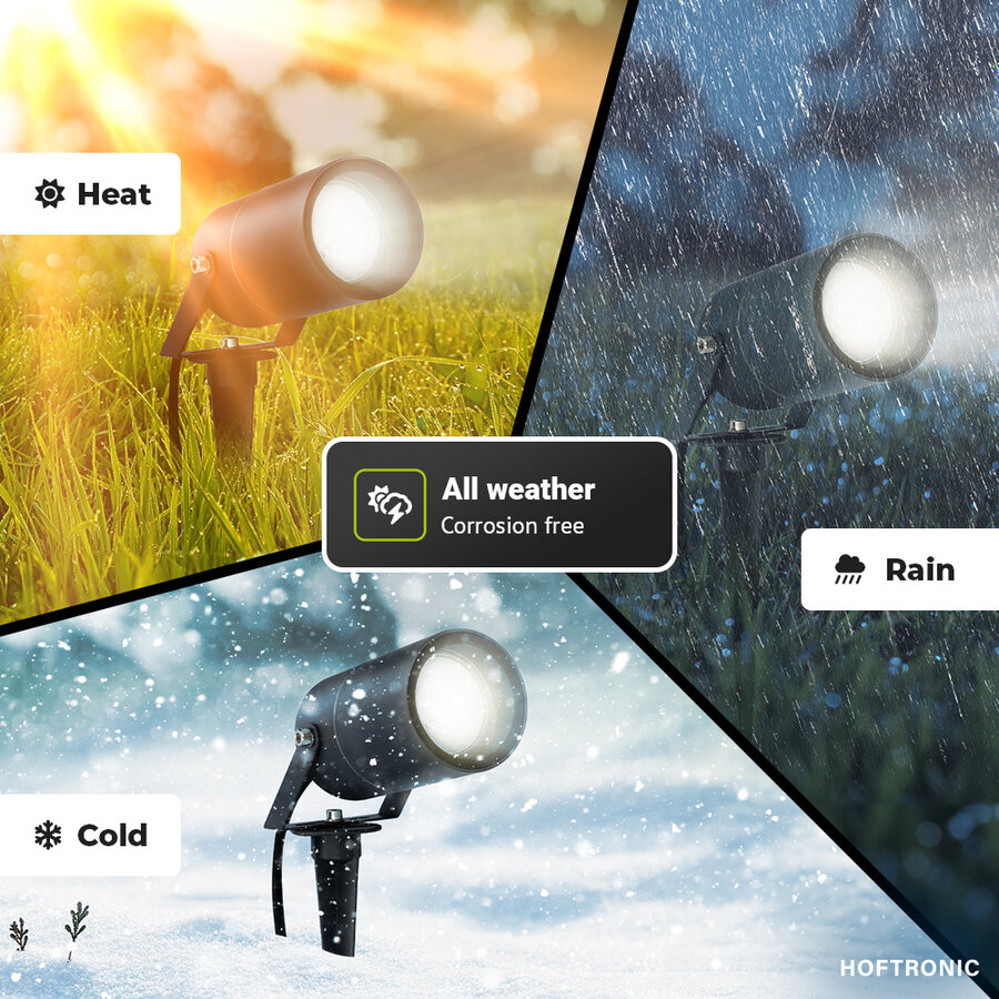 Spikey LED Gardenspike light 5 Watt 4000K Black IP65 waterproof