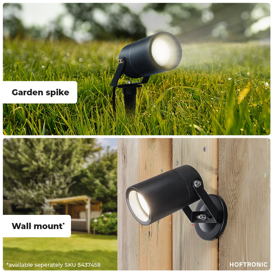 Spikey LED Gardenspike light 5 Watt 4000K Black IP65 waterproof