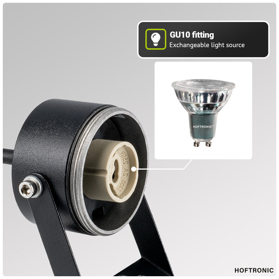 Spikey LED Gardenspike light 5 Watt 4000K Black IP65 waterproof