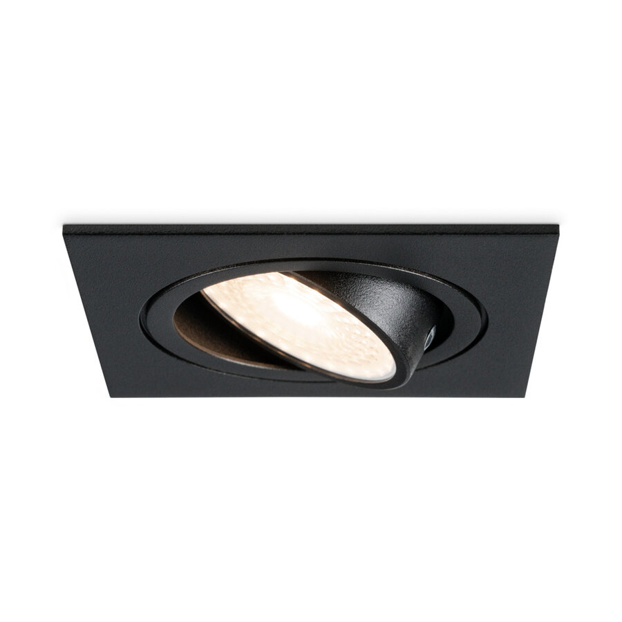 Dimmable LED Downlight Mallorca black - tiltable - 5 Watt - IP20