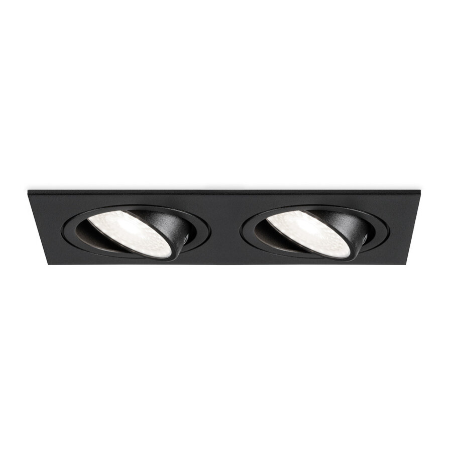 Mallorca double LED downlight - Tiltable - 6000K Daylight white - GU10