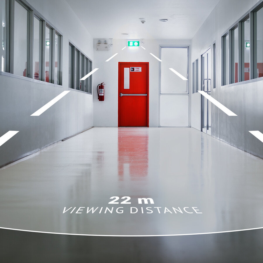 Salus - Emergency lighting with escape route indicator - with battery