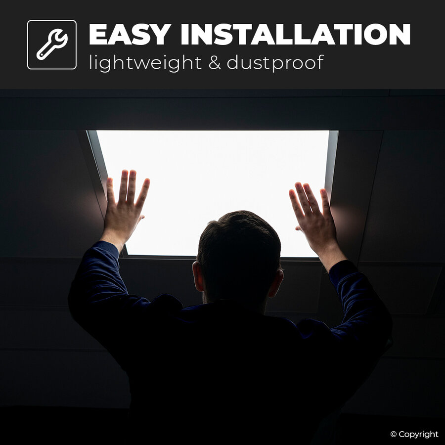 LED Panel 40W 100lm/W 62x62 3000K UGR22