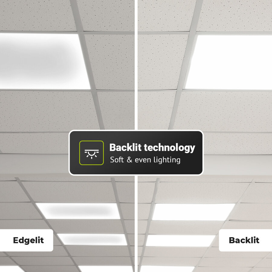 Dimmable LED Panel 60x60 cm 36 Watt 4860lm 4000K UGR19