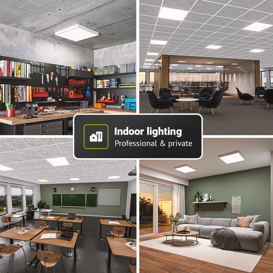 LED Panel 60x60 cm 36 Watt 4860lm 3000K 7 year warranty