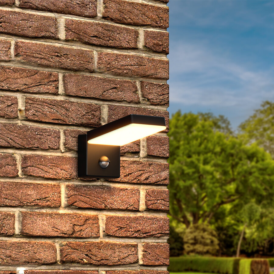 Selby LED Wandlamp met bewegingssensor & schemerschakelaar - 10W 780lm