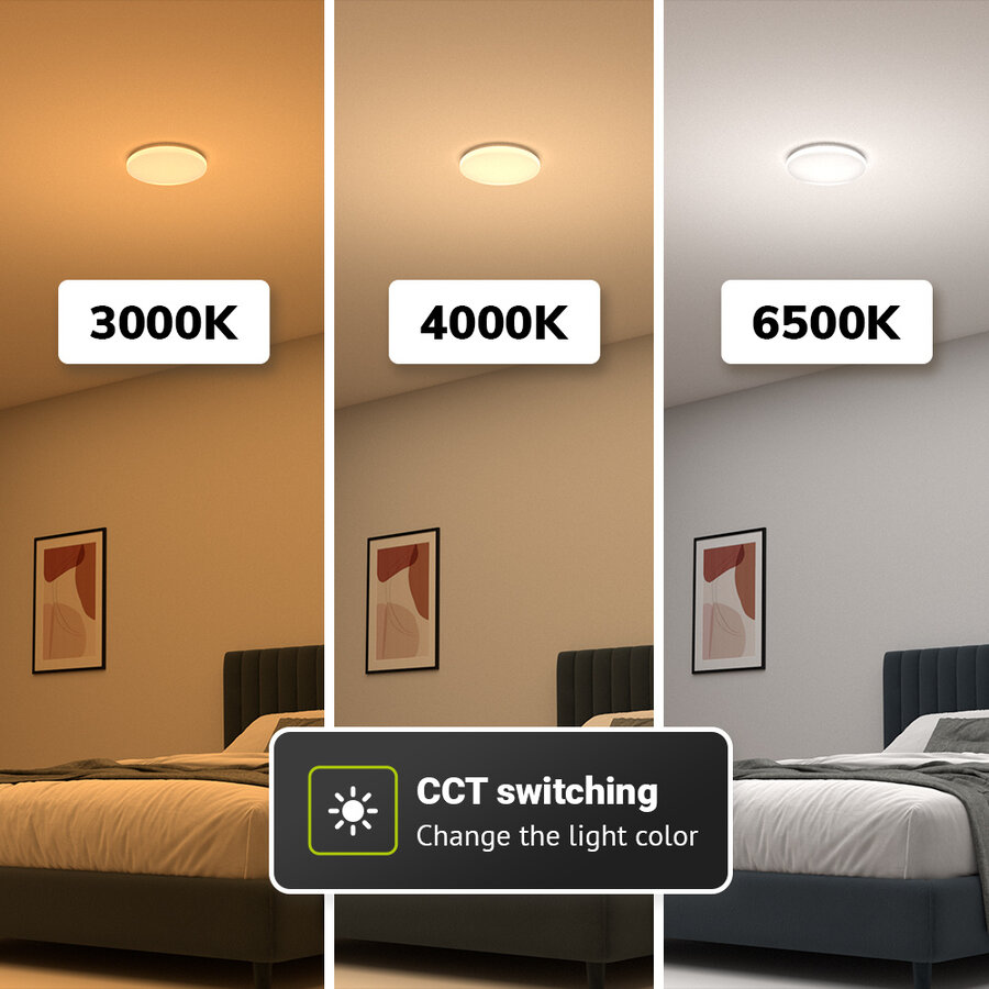 LED Plafondlamp rond - 36W Lichtkleur instelbaar - 3900 Lumen - Ø50 cm