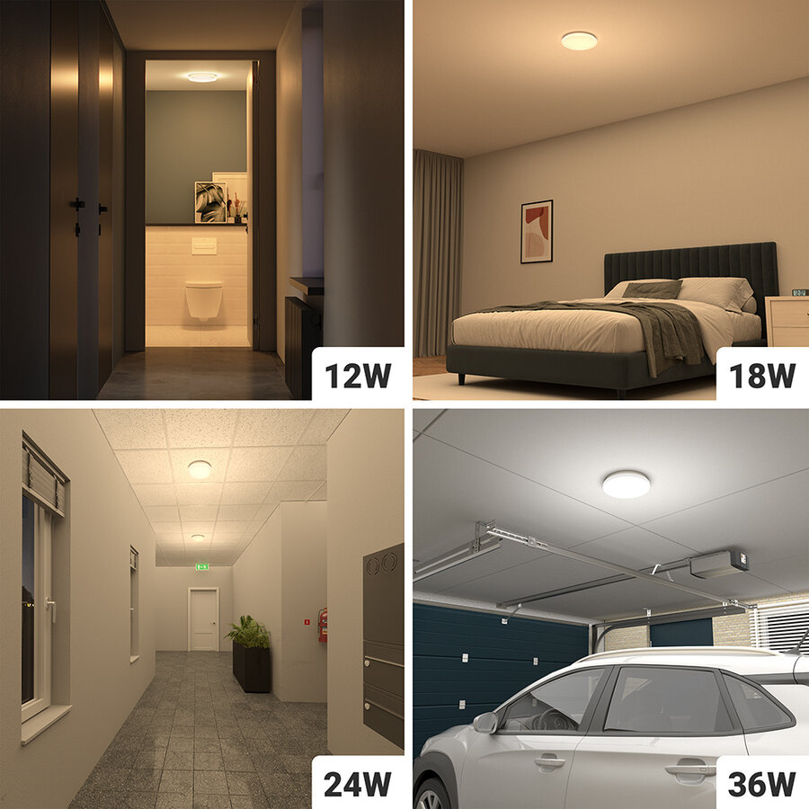 LED Ceiling lights round - Adjustable light colours - Ø31 cm - 18W
