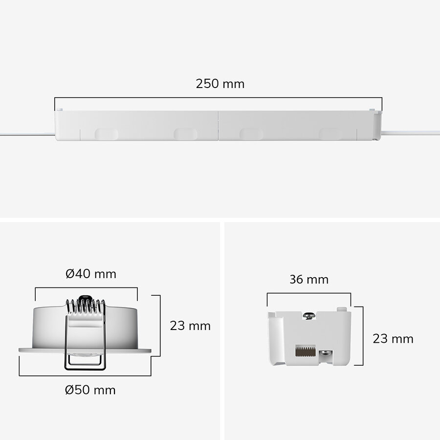 Miran LED Emergency Downlight White with Autotest & Foldable Driver