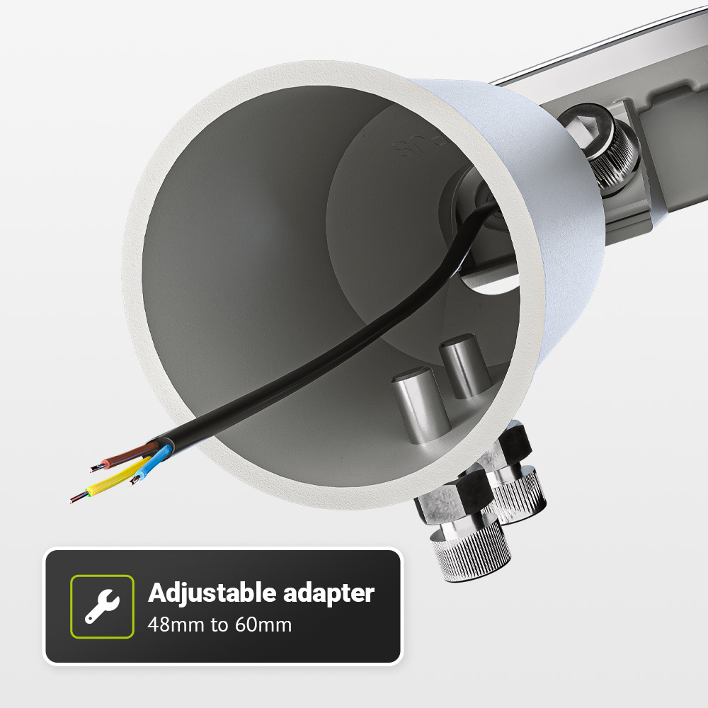 Lumin LED Street Light - 200W - 27,000lm - 6500K daylight white light