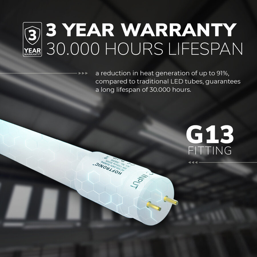 T8 (G13) LED TL buis 150 cm - 2640 Lumen 6000K (58W/860) flikkervrij