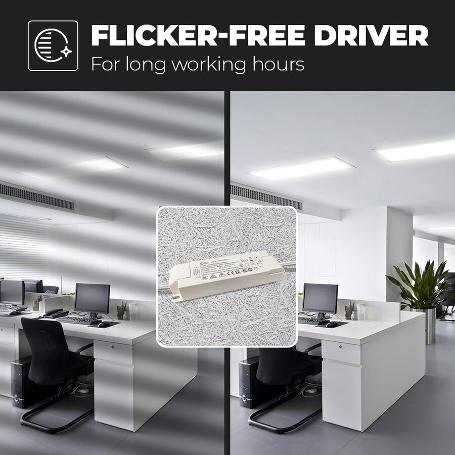 Dimmable LED Panel 60x60 cm 36 Watt 4860lm 6500K 5 year warranty