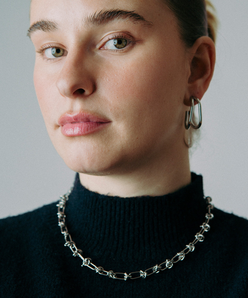 Rope Chain Necklace Silver - Lewis & Melly