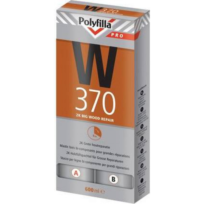 Polyfilla Pro W370 2K Grote Houtreparatiepasta - 600 ml kopen ...