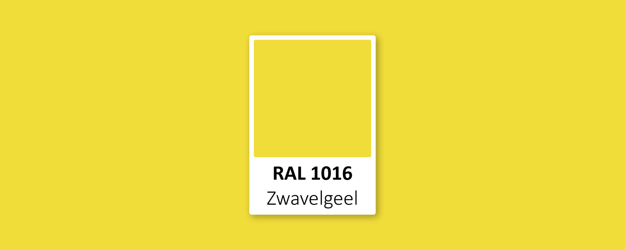 RAL 1016: Zwavelgeel