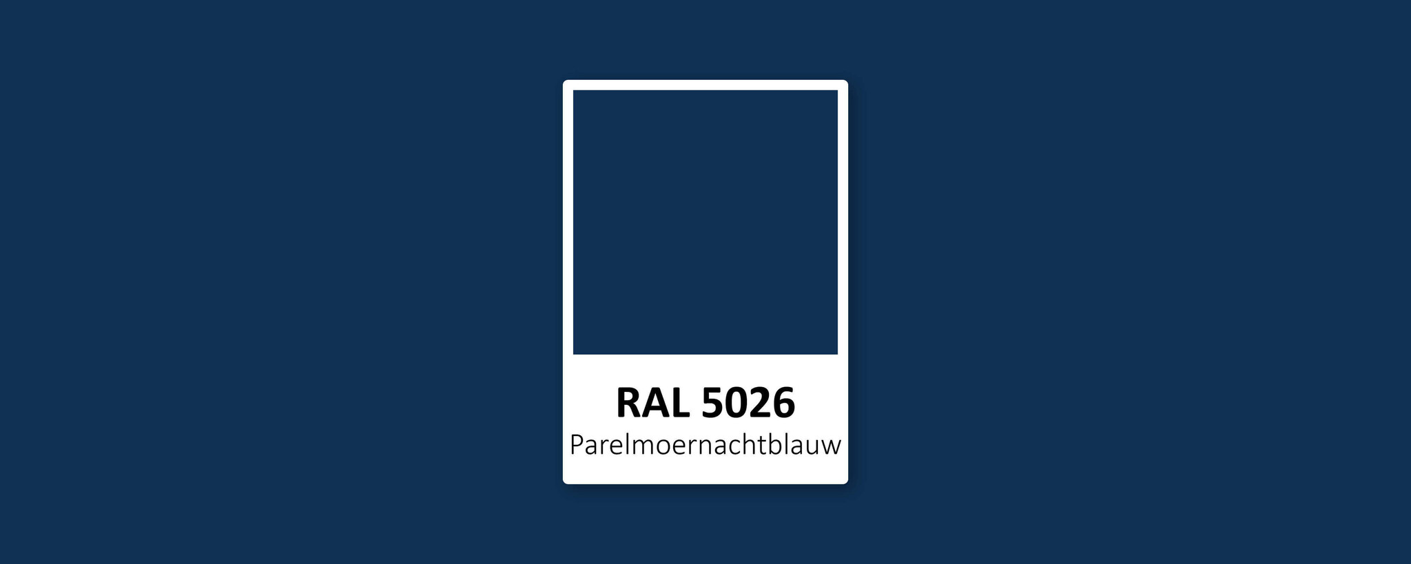 RAL 5026: Parelmoer nachtblauw