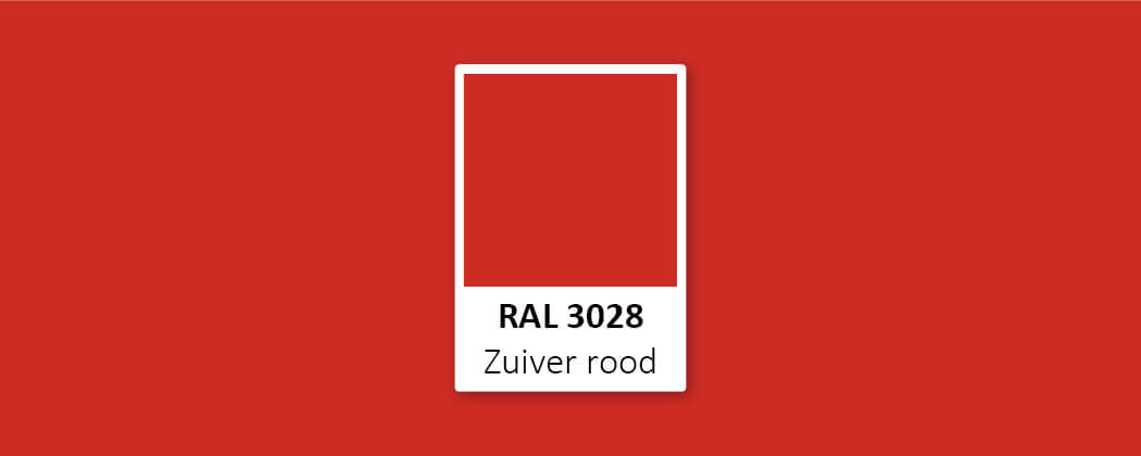 RAL 3028: Zuiver rood