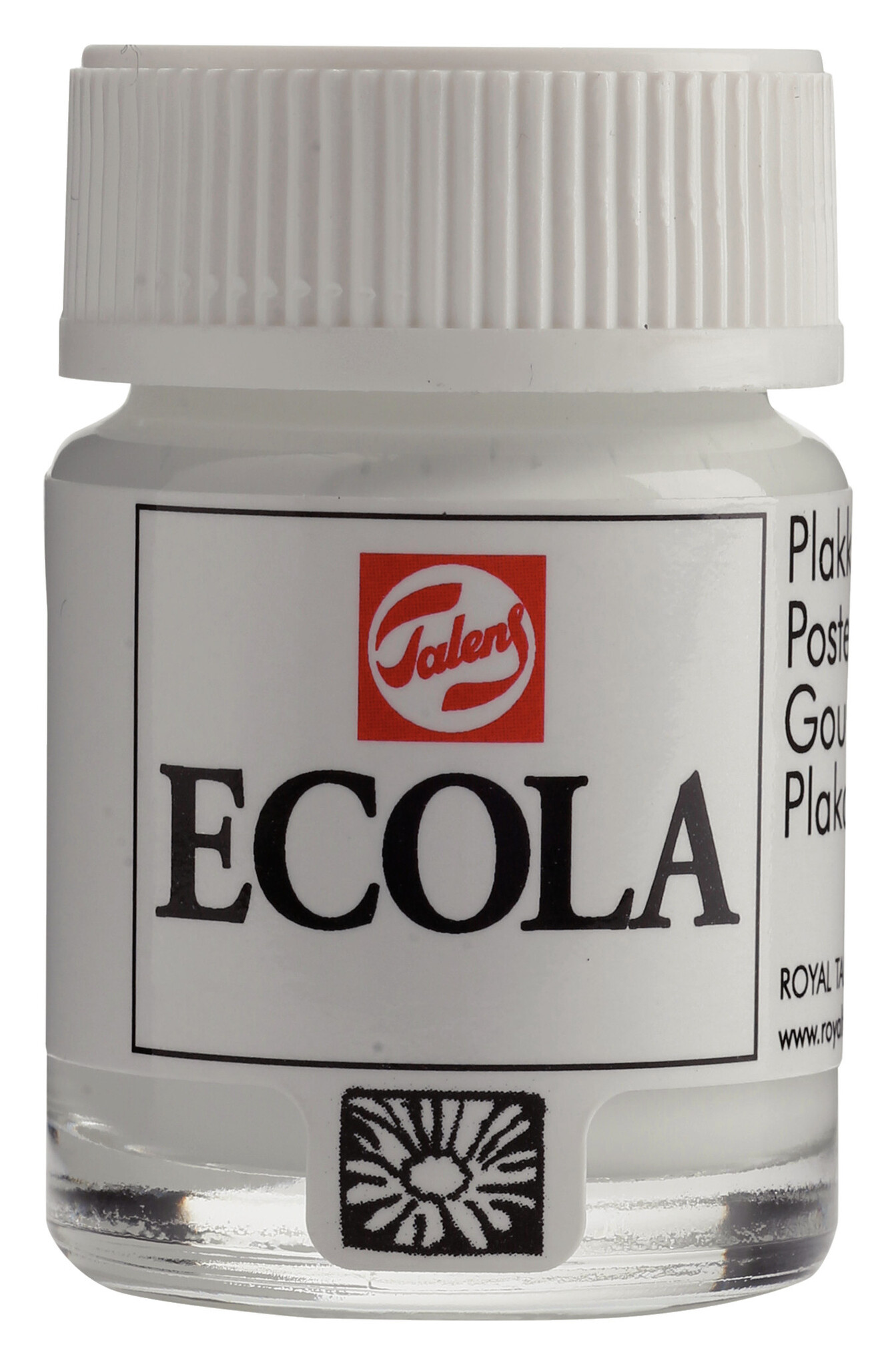 Ecola Plakkaatverf Fles 16 ml - Wit 100 kopen?