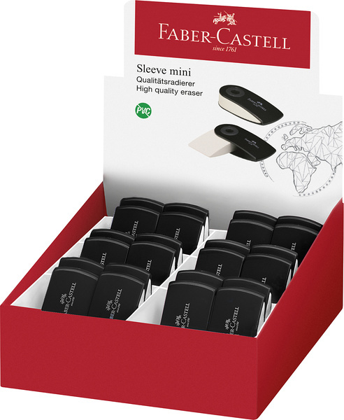 Faber Castell Gum Sleeve Mini Zwart Aanbieding Beste Prijs