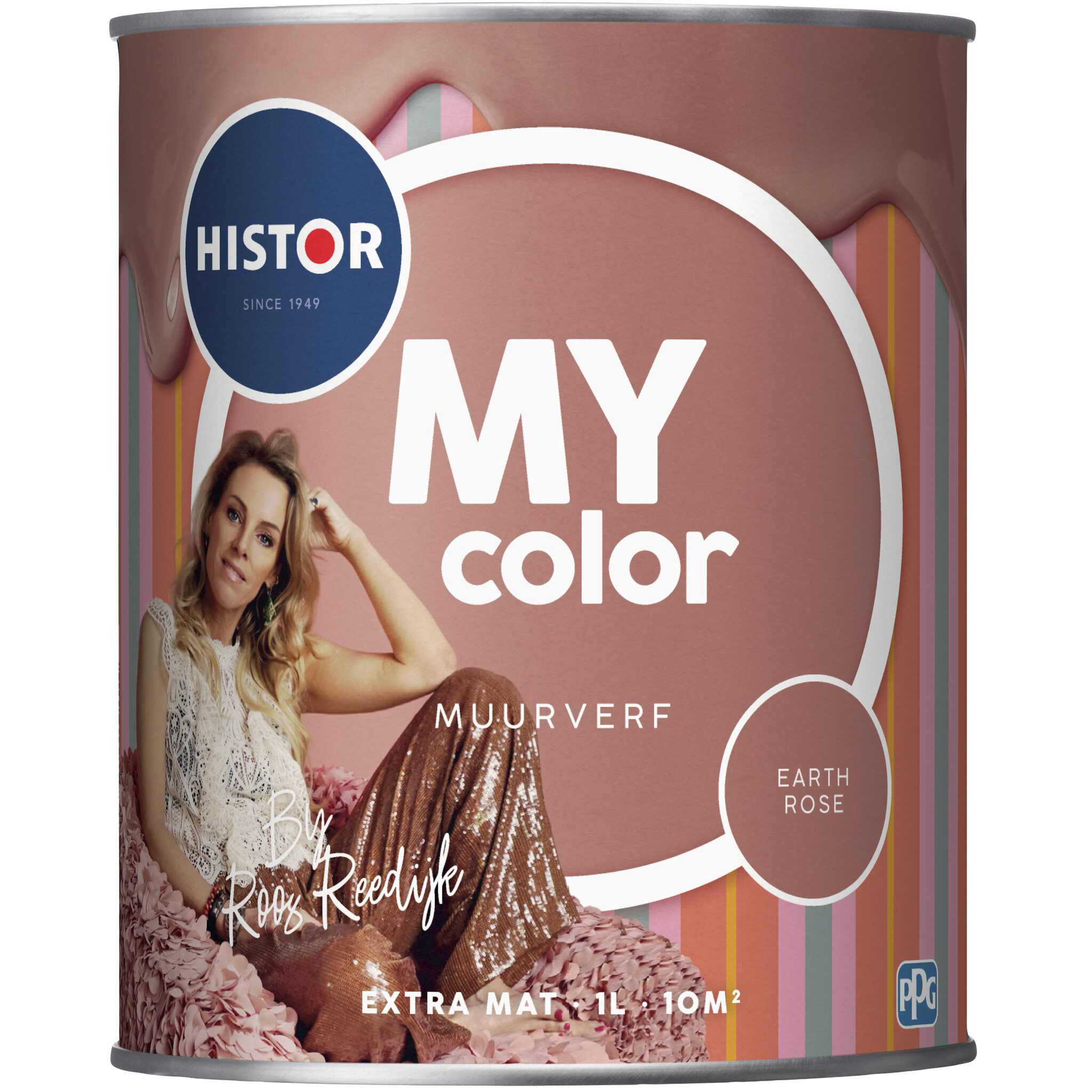 Histor Earth Rose Muurverf | Aards warm | 40% kor