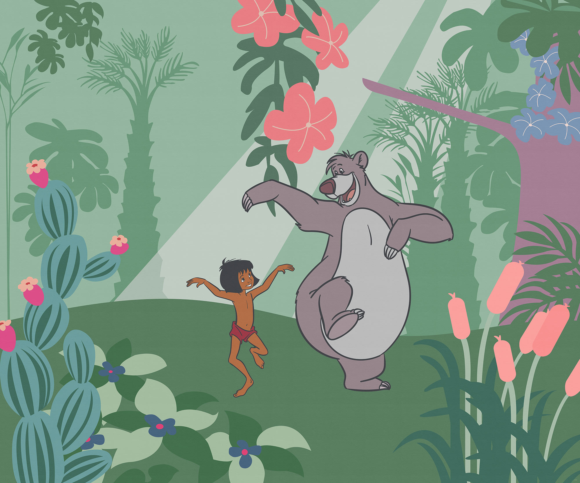 Komar Into Wonderland Fotobehang Disney - Jungle Book Just Kidding ...