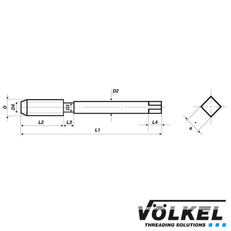 Handtappenset 2dlg, DIN 2181, HSS-G, Mf 12 x 1.25 - West Coast Tools