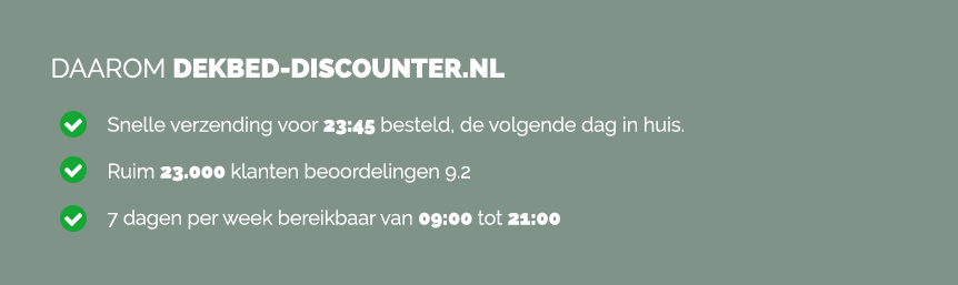 Dekbed Discounter - De ruimste keus in beddengoed