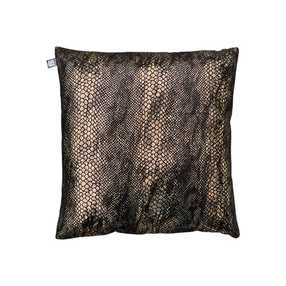 Cushion Golden Snake Black/Gold L45 W45cm - Pot & Vaas Sfeermakers