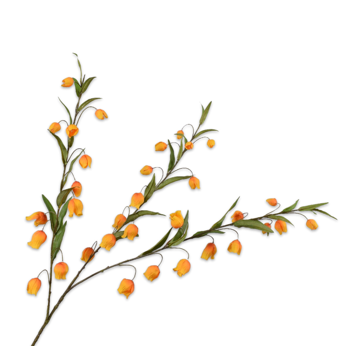 Sandersonia branch yellow/orange H103cm - Pot & Vaas Sfeermakers