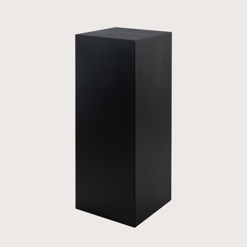 Column oak Black wood grain L50 W50 H100 - Pot & Vaas Sfeermakers