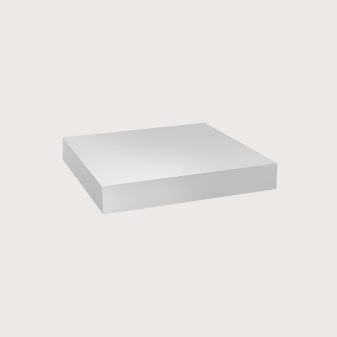 Table top MDF White L40 W40 H5 - Pot & Vaas Sfeermakers