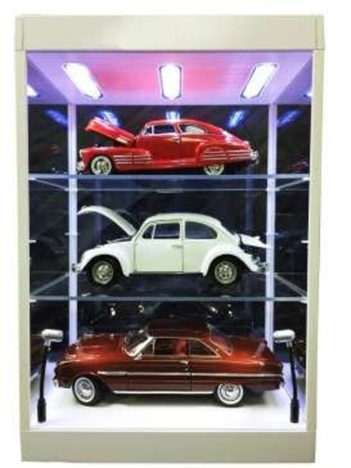 LED Lighted Display Case - 2 Adjustable Shelves - Linkwow - HMKT