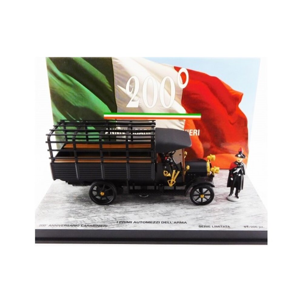 Fiat 18BL Truck 200th Anniversary Carabinnieri + Figure 1915 - HMKT