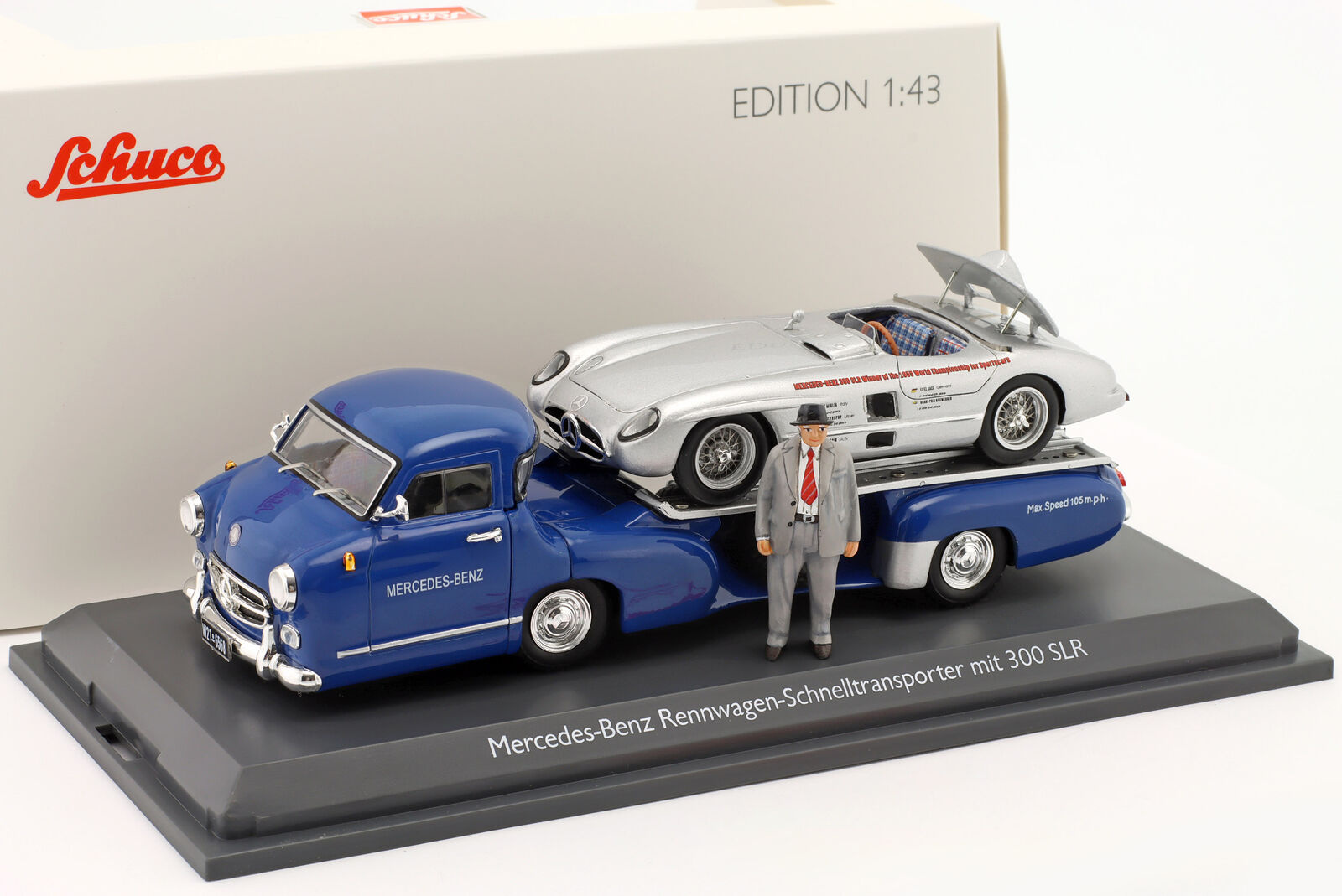 Mercedes-Benz Rennwagen-Schnelltransporter - 1:43 - Schuco - HMKT